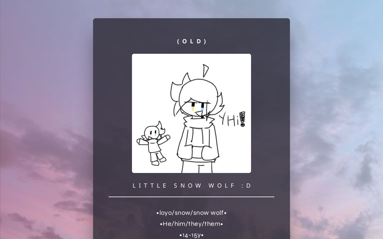 about me(little snow wolf)